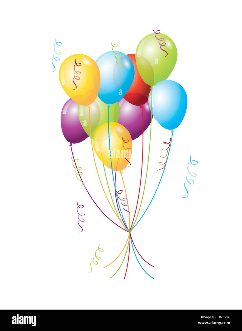 Colorful balloons Stock Vector Images - Alamy
