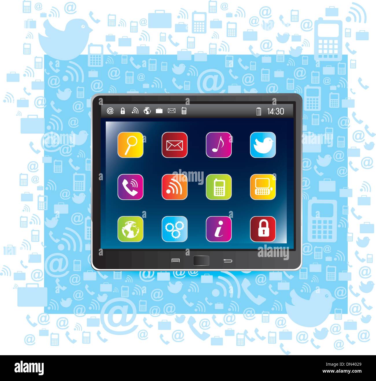 Handphone icon vector vectors hi-res stock photography and images - Alamy