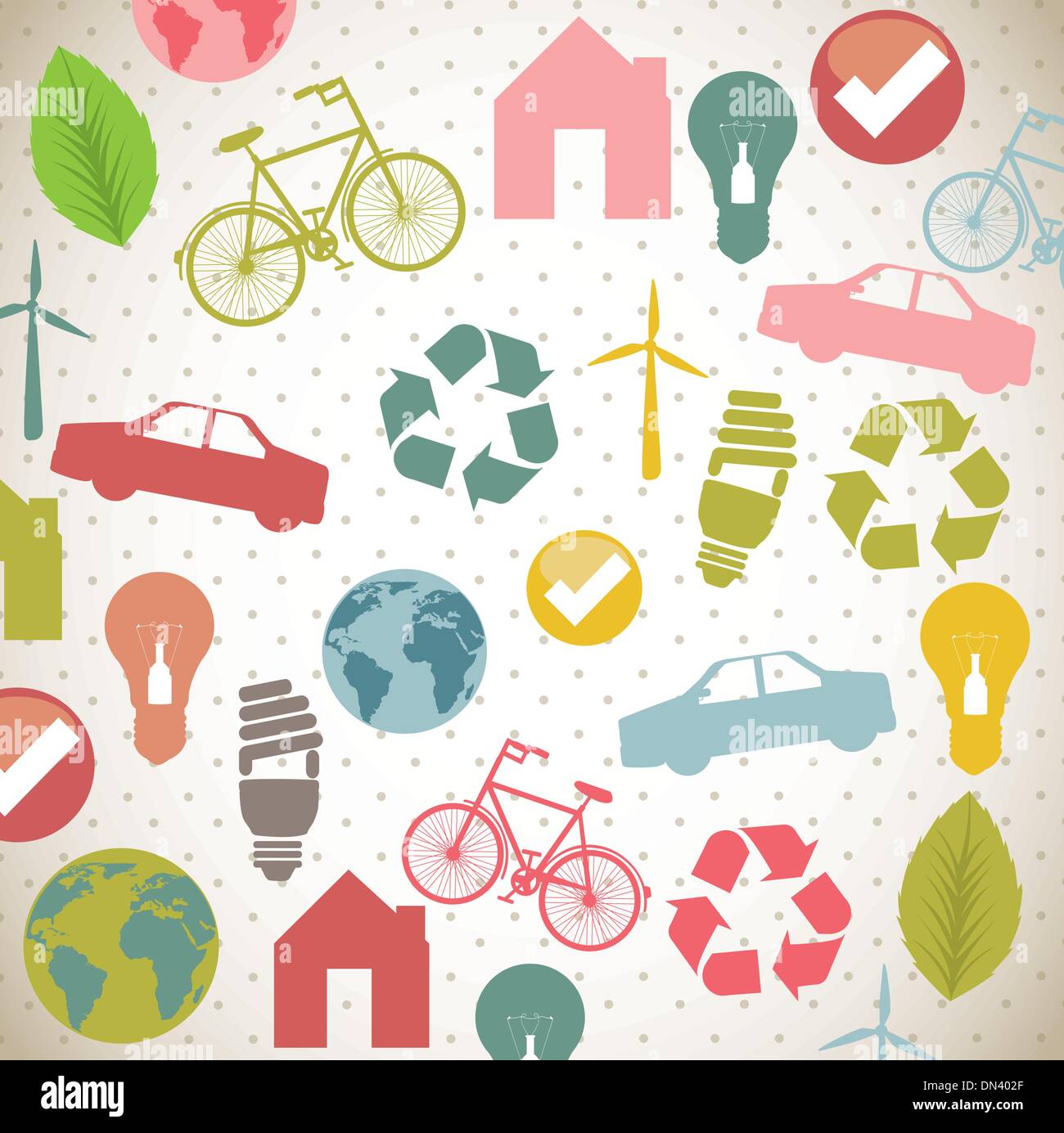 World globe earth recycle signs Stock Vector Images - Alamy