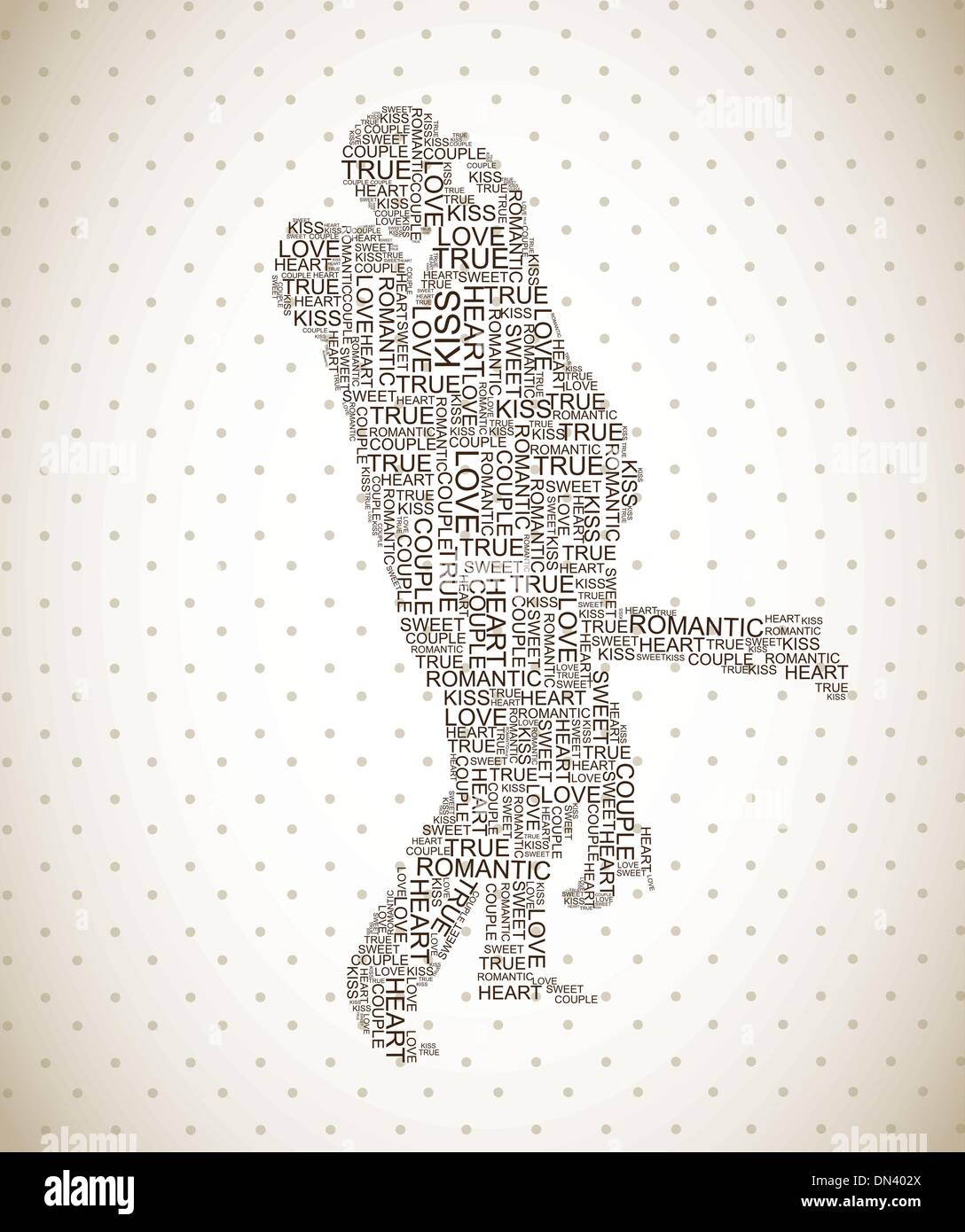 couple shape from letters Stock Vector Image & Art - Alamy