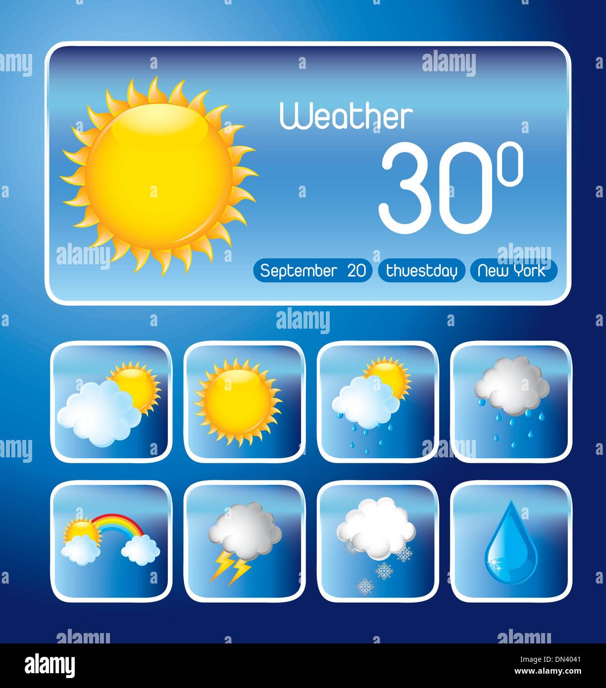 Temperature change Stock Vector Images - Alamy