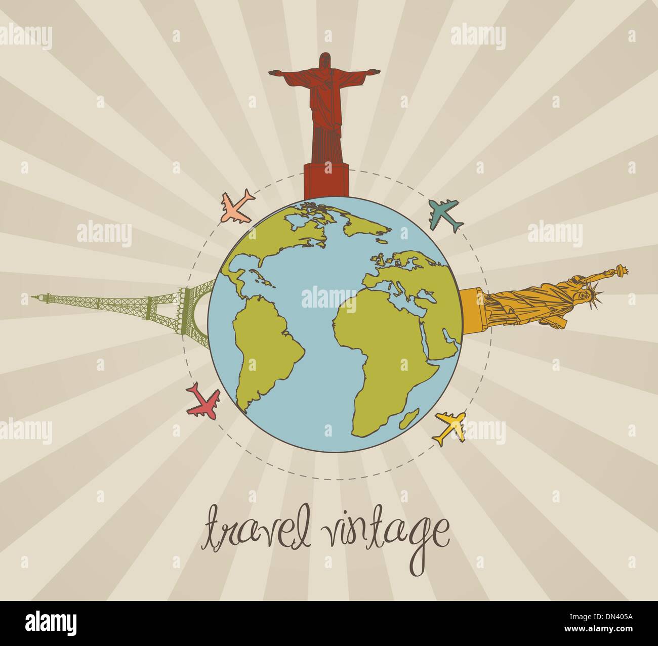 Vintage flight map hi-res stock photography and images - Alamy