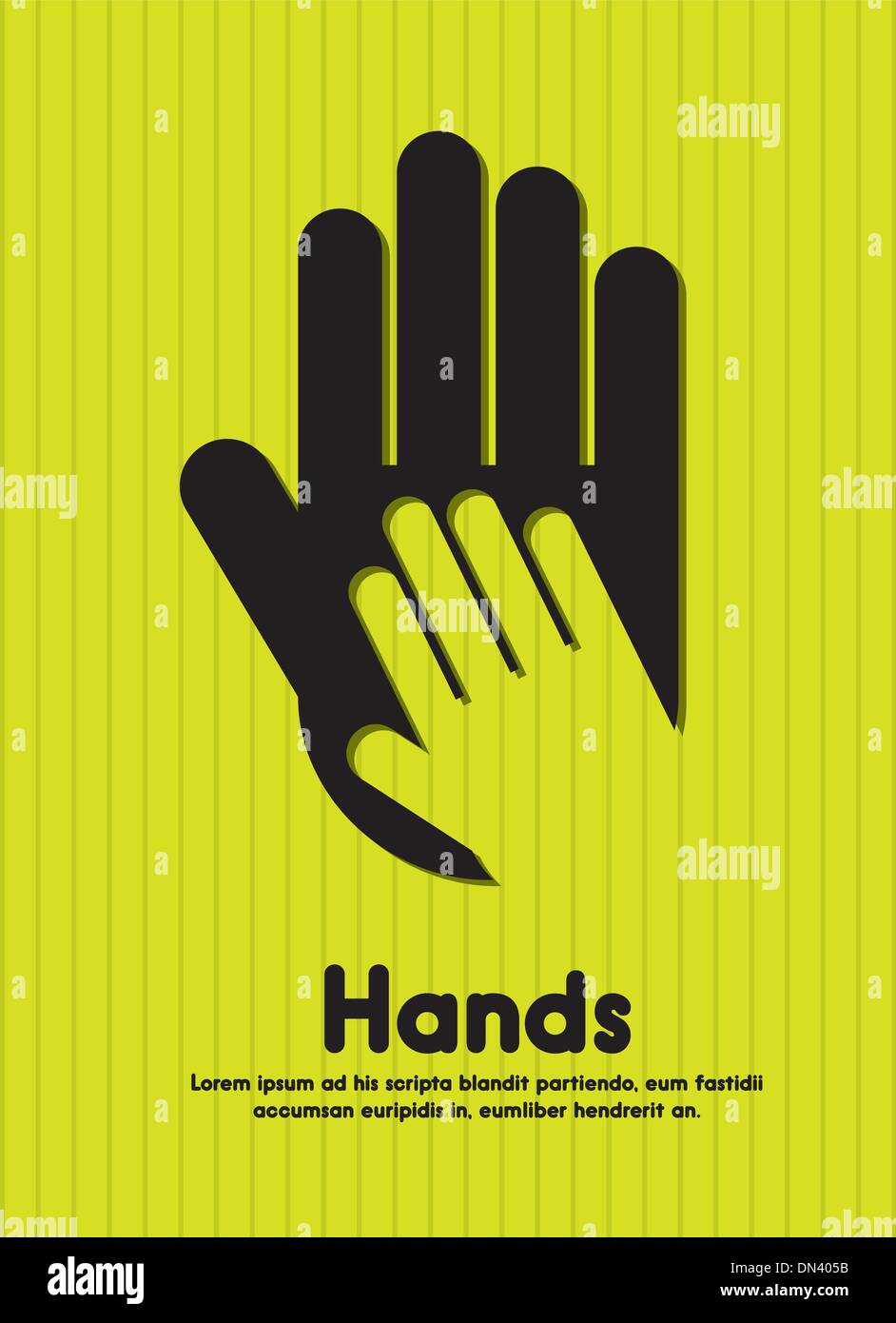 Care comfort hands silhouette Stock Vector Images - Alamy