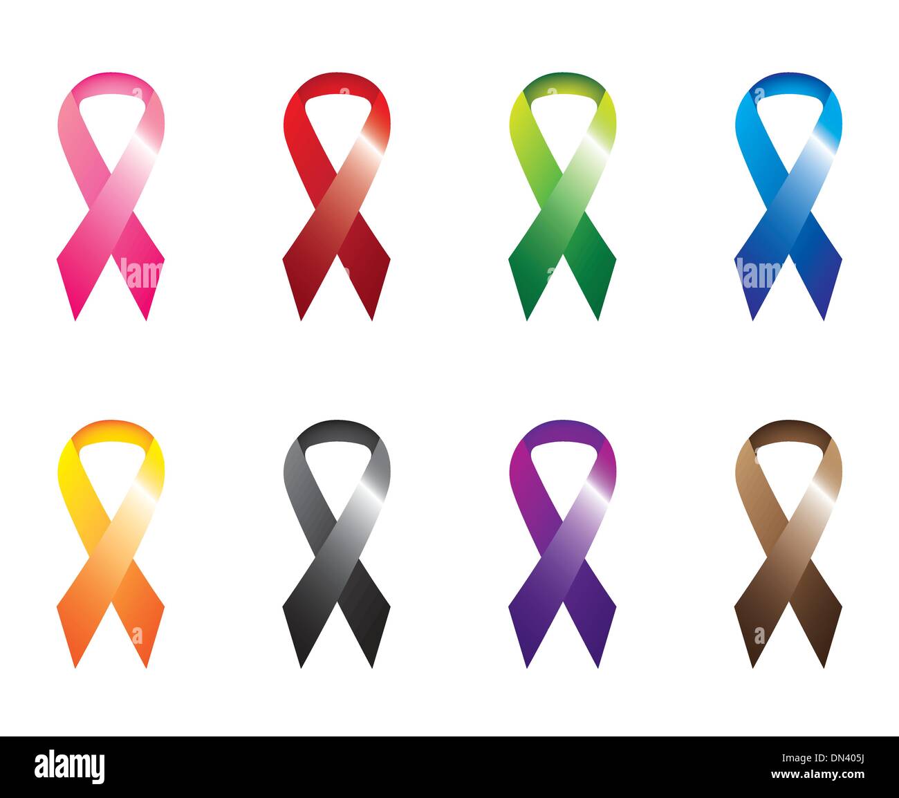 Cancer awareness ribbons Stock Vector Images - Alamy
