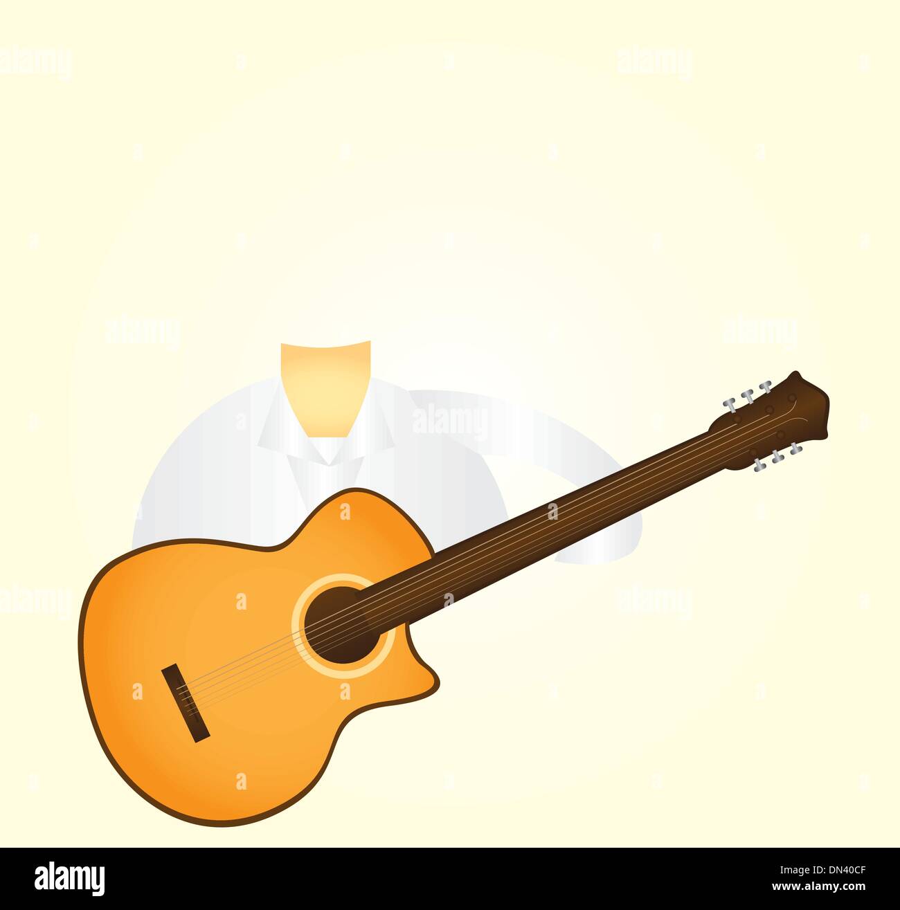 Guitar playing guitarist man hand Stock Vector Images - Alamy