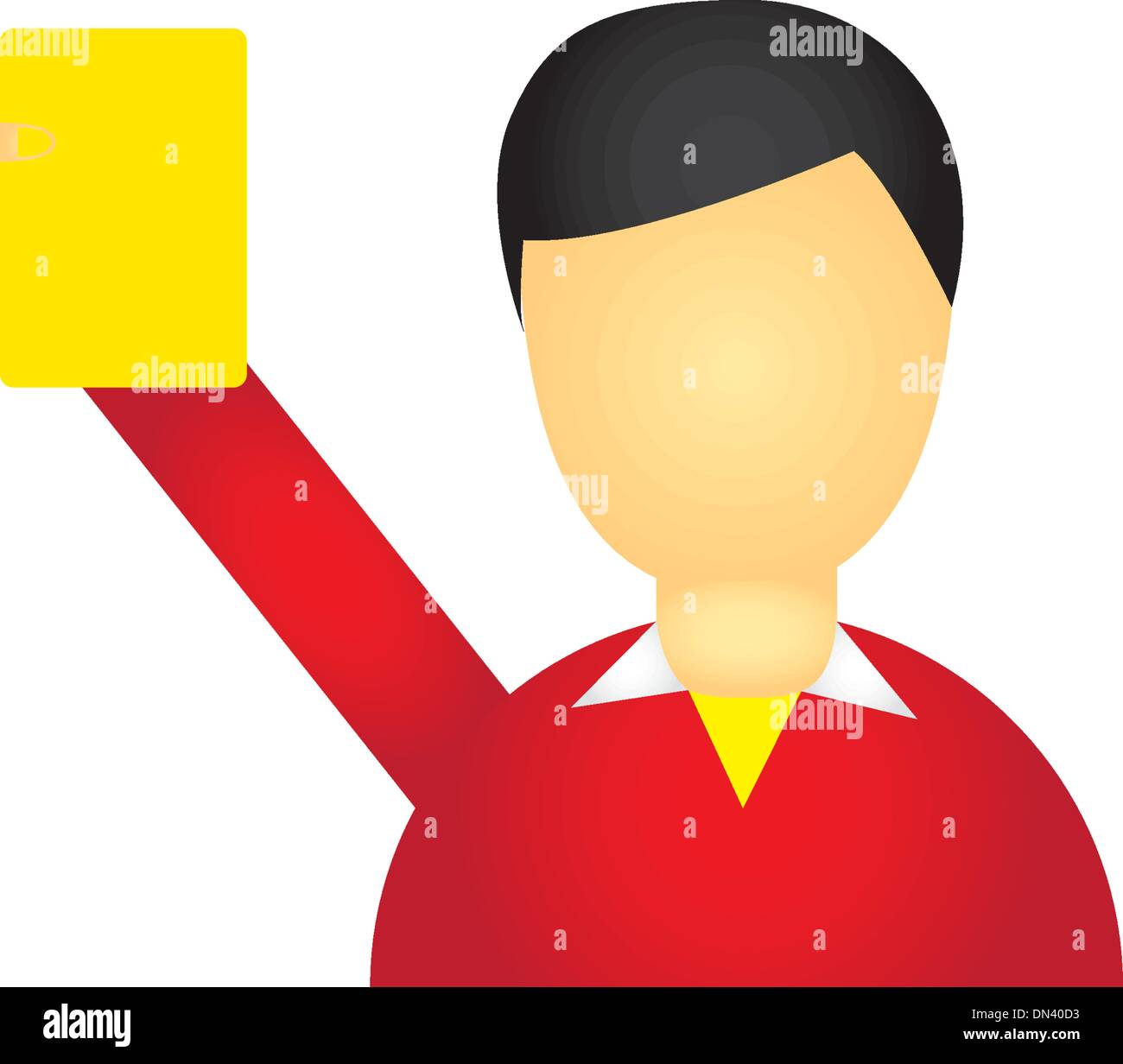 Referee hand card vector hi-res stock photography and images - Alamy