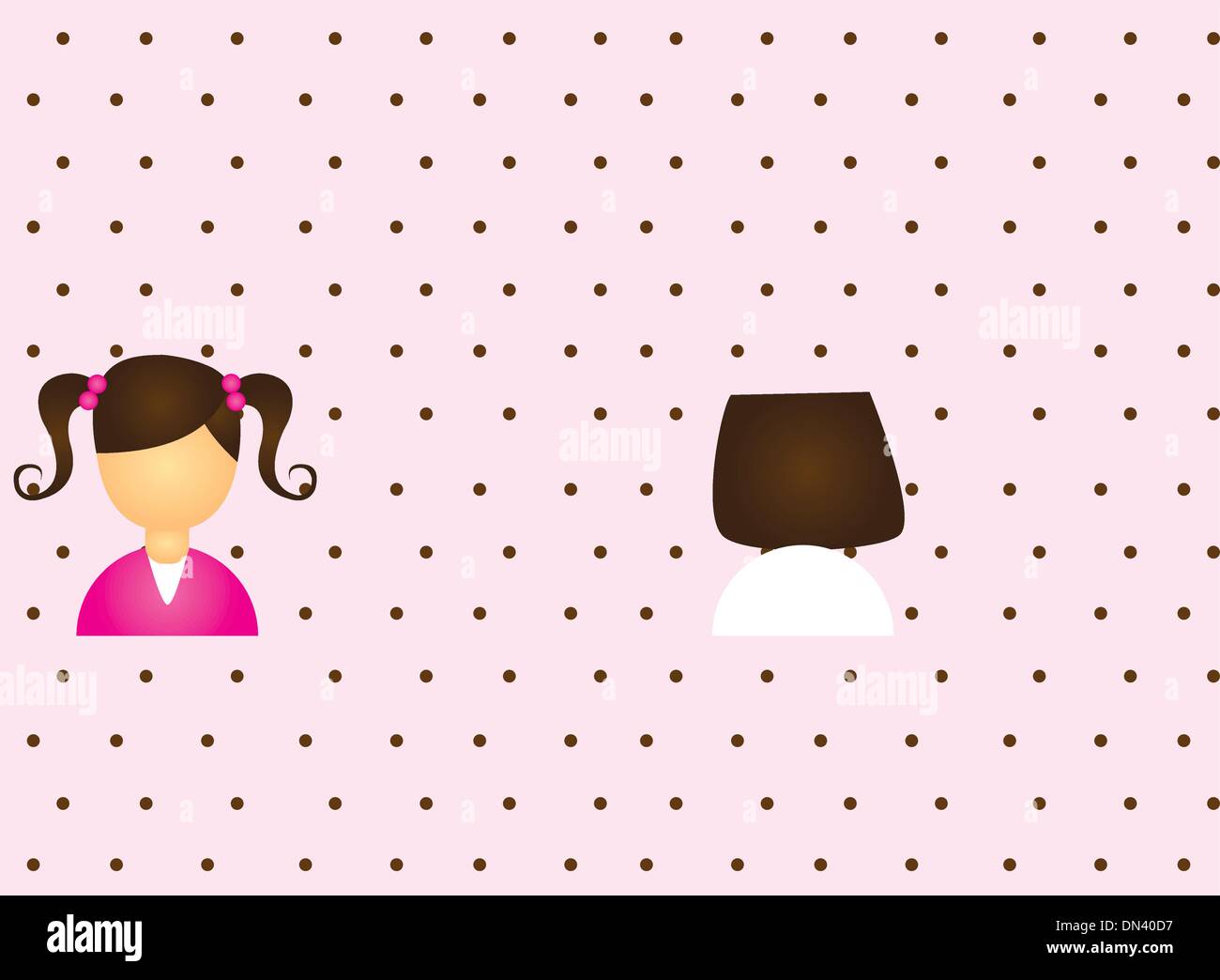 Cheerful female child Stock Vector Images - Alamy