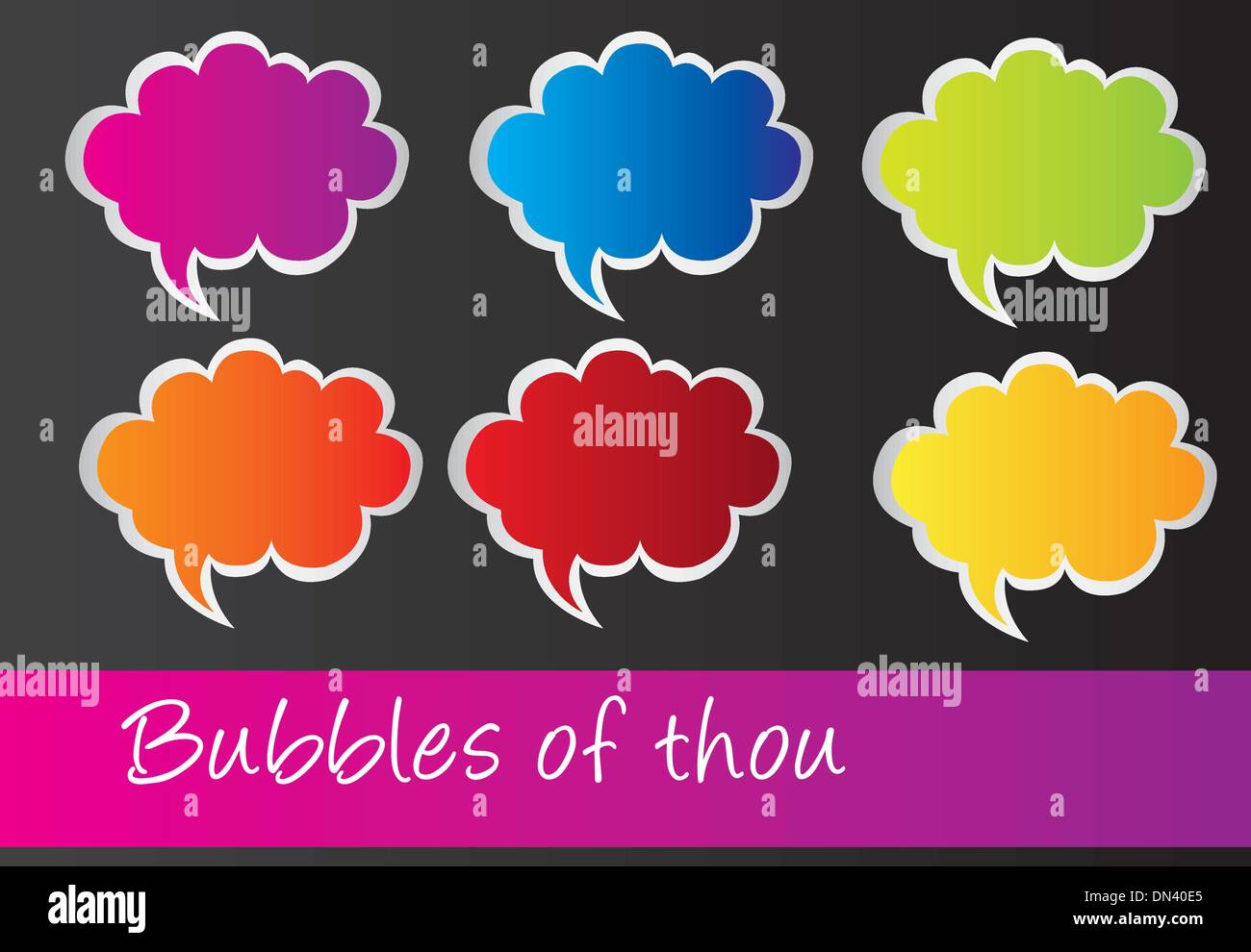 Yellow chat bubble icons Stock Vector Images - Alamy