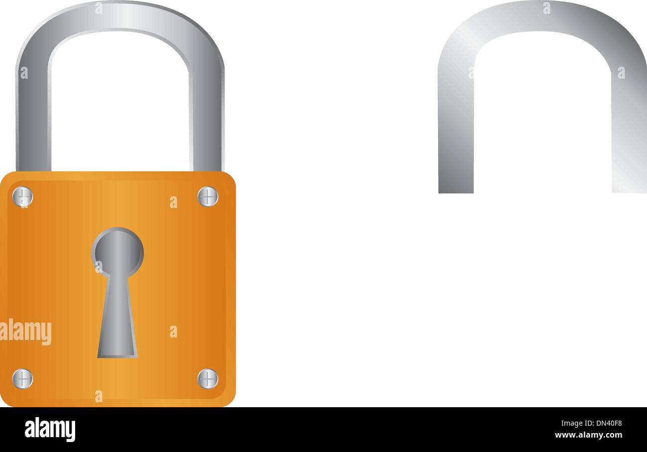 Digital padlock Stock Vector Images - Alamy