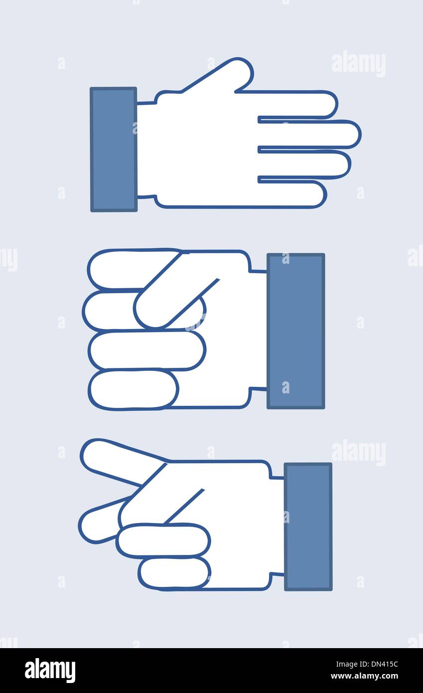 paper, stone and scissor Stock Vector Image & Art - Alamy