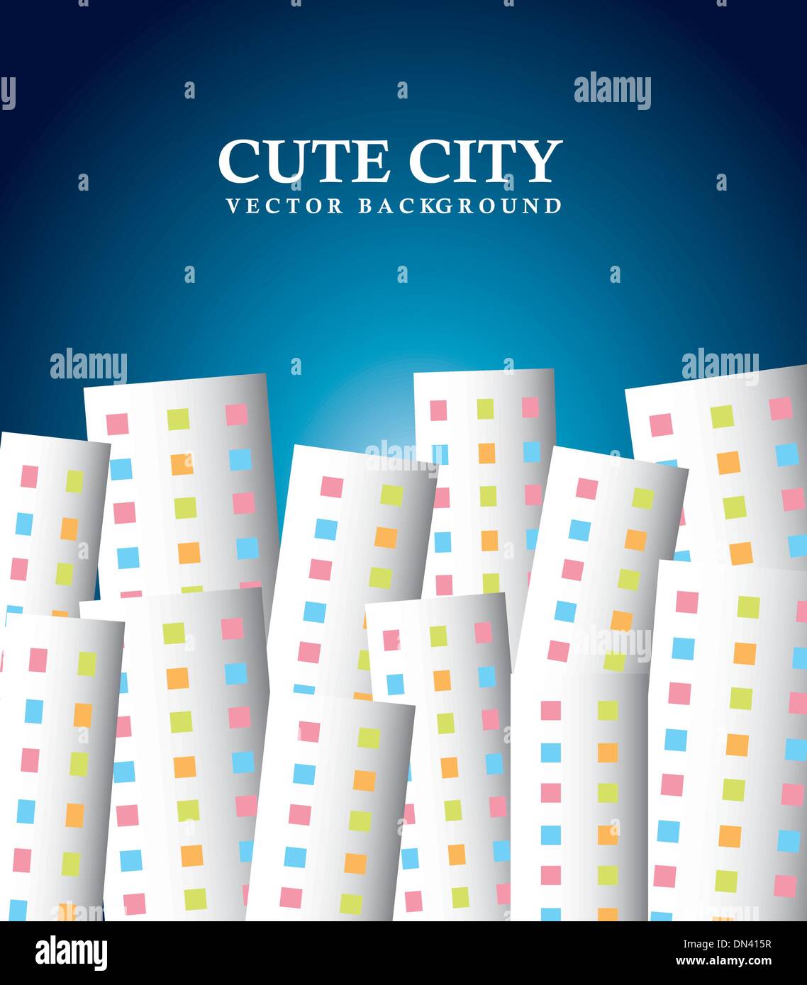 Cute apartment building Stock Vector Images - Alamy