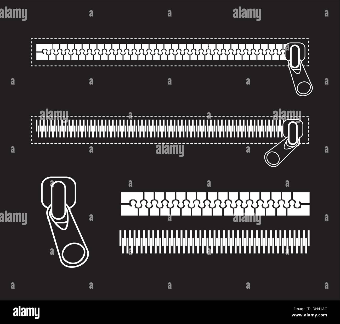 Zipper illustration zip silhouette hi-res stock photography and images ...