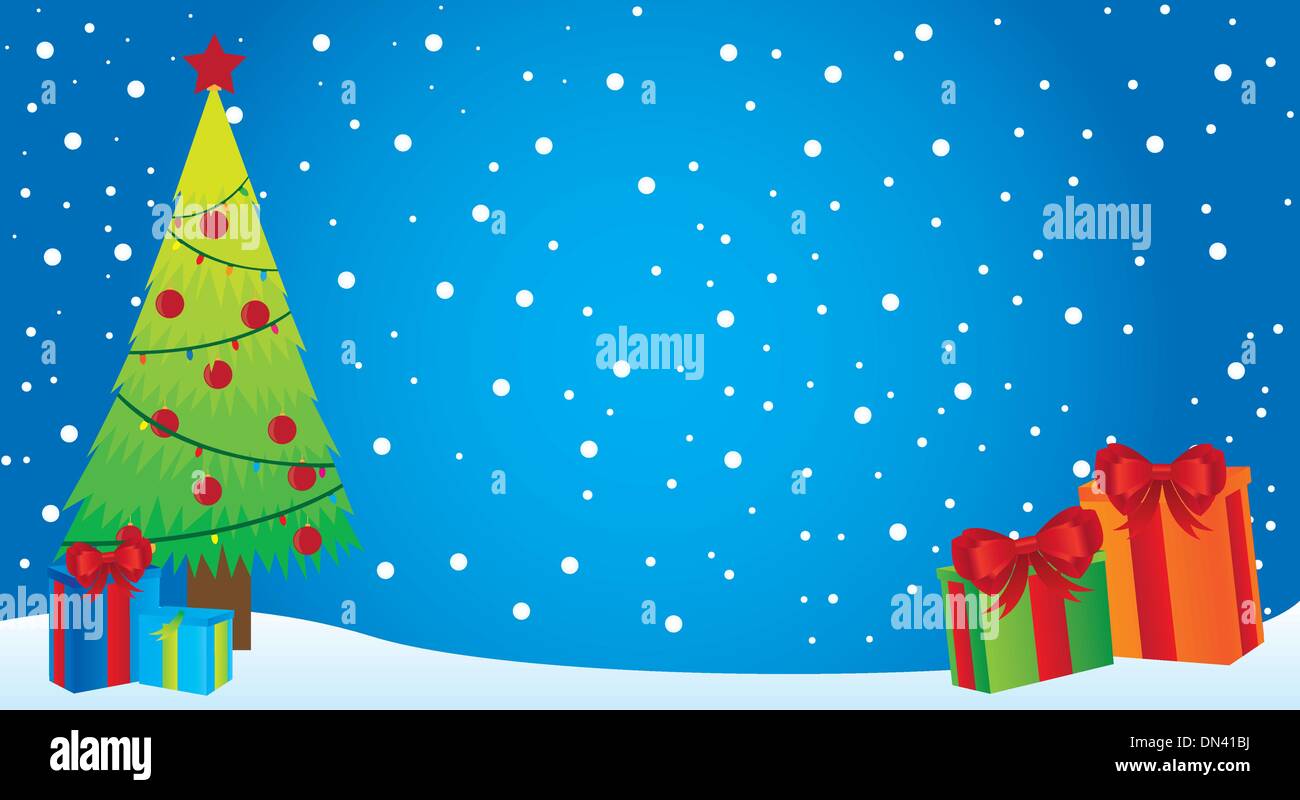 Christmas set up tree Stock Vector Images - Alamy