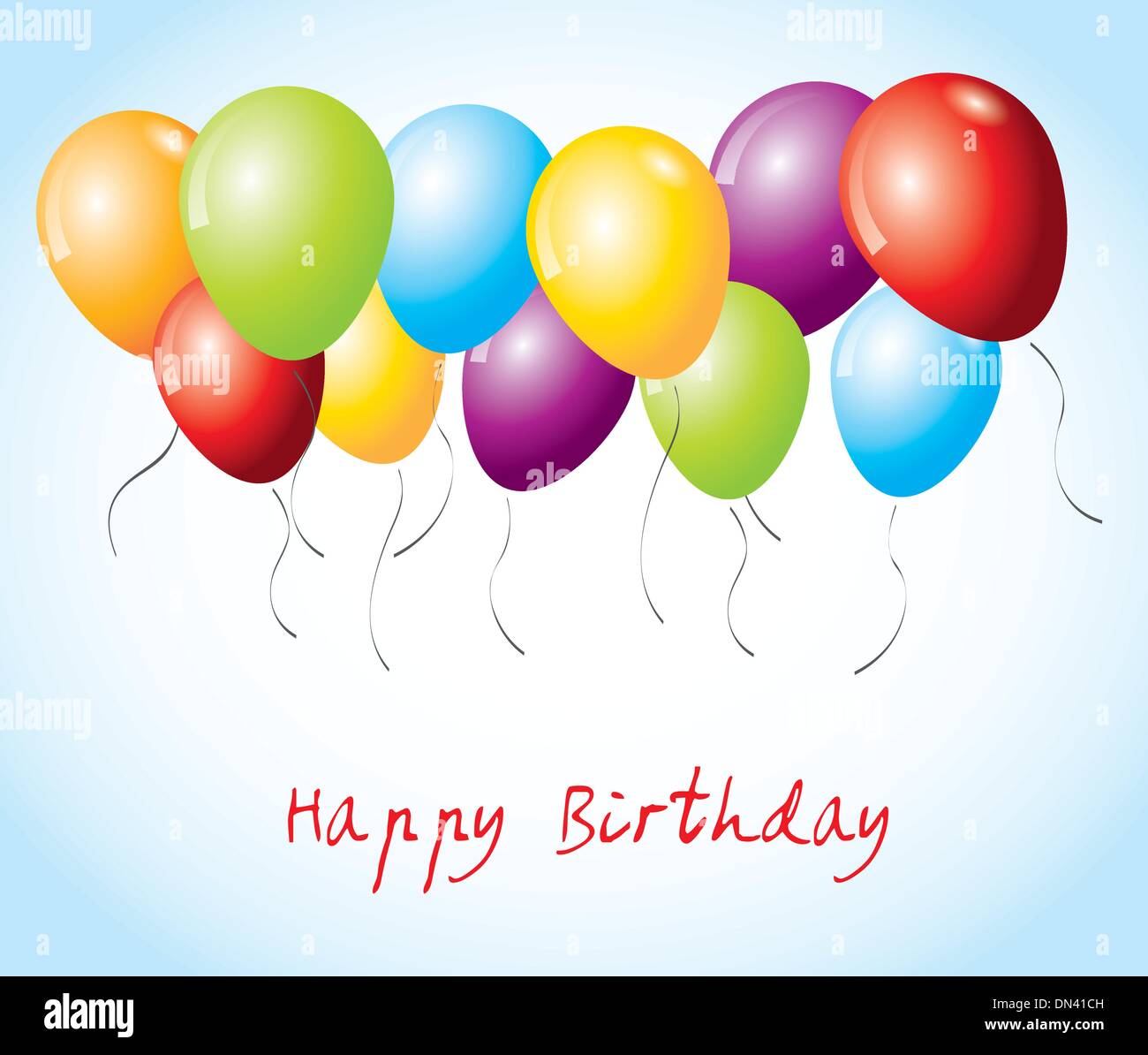 Float happy birthday Stock Vector Images - Alamy