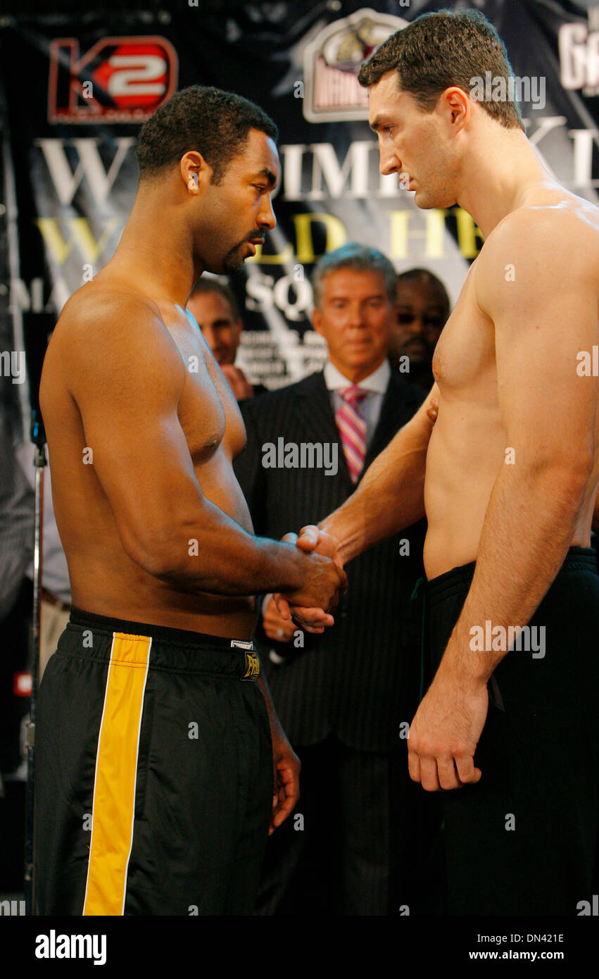 Nov 09, 2006; New York, NY, USA; Undefeated U.S. Olympian CALVIN BROCK ...