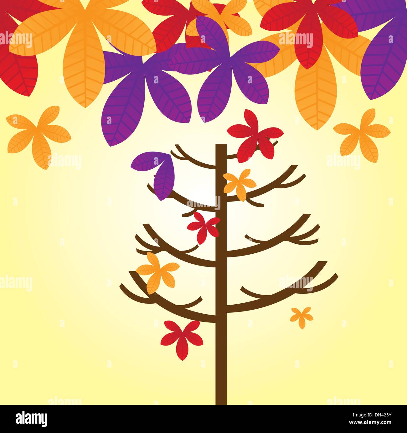 Purple maple tree Stock Vector Images - Alamy