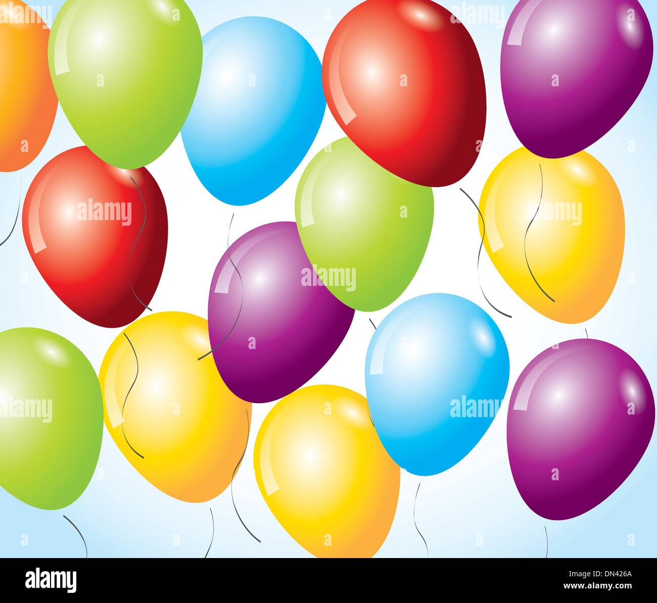 Colorful balloons Stock Vector Images - Alamy