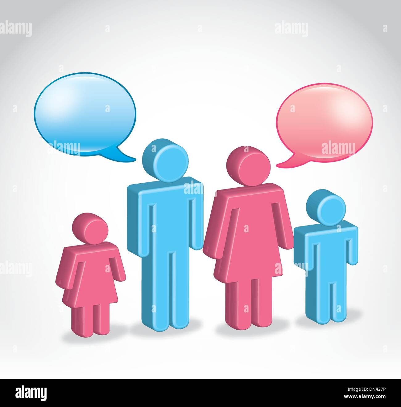 3d father daughter 3d family Stock Vector Images - Alamy