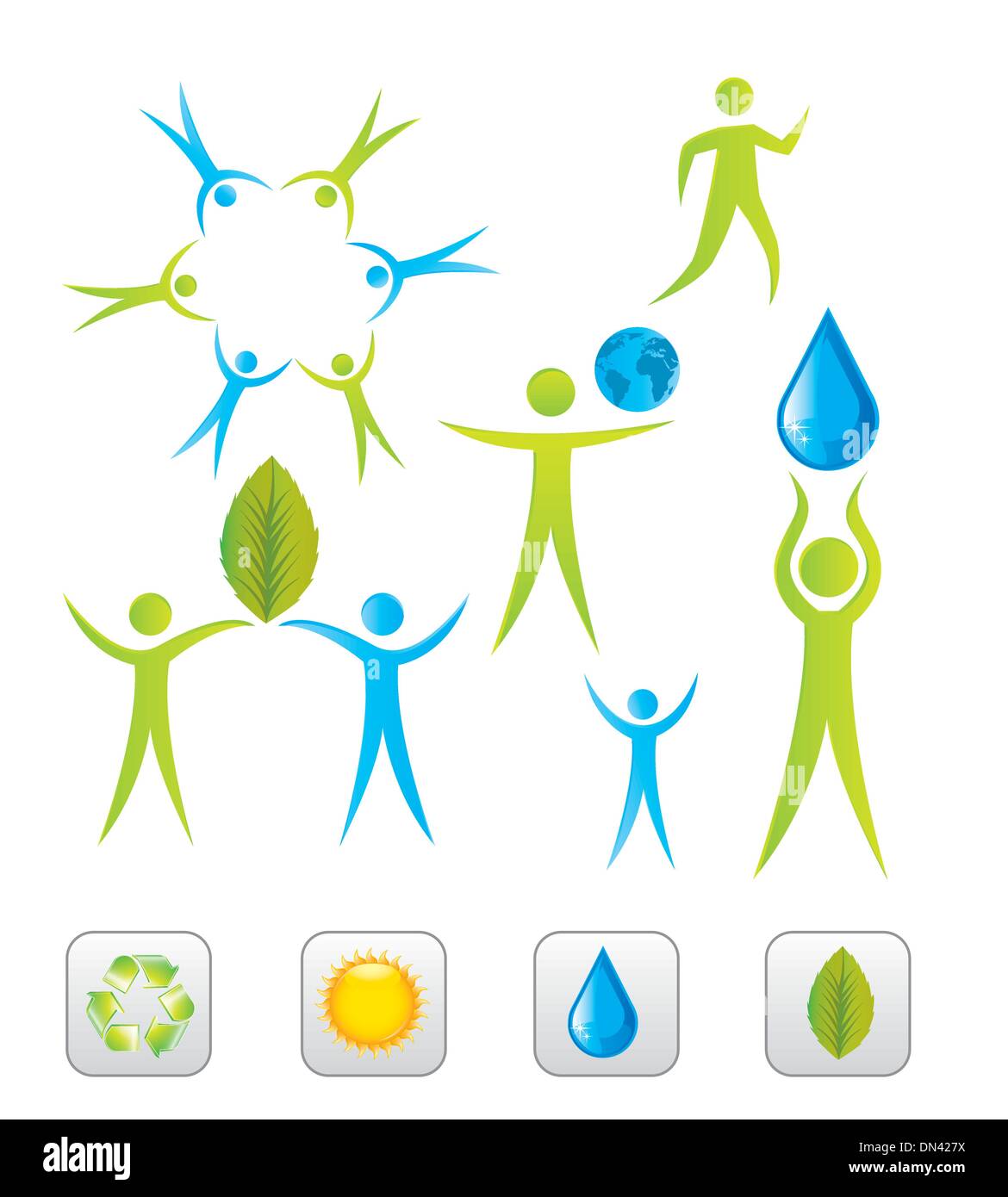 Partnership concept and nature Stock Vector Images - Alamy