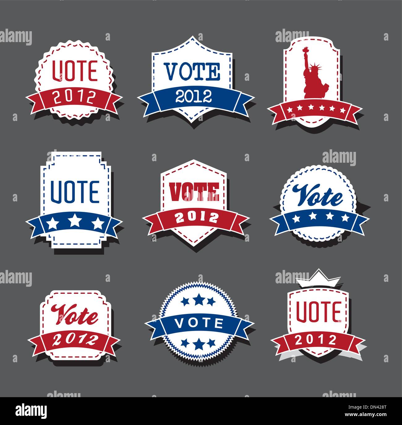 Old voter Stock Vector Images - Alamy