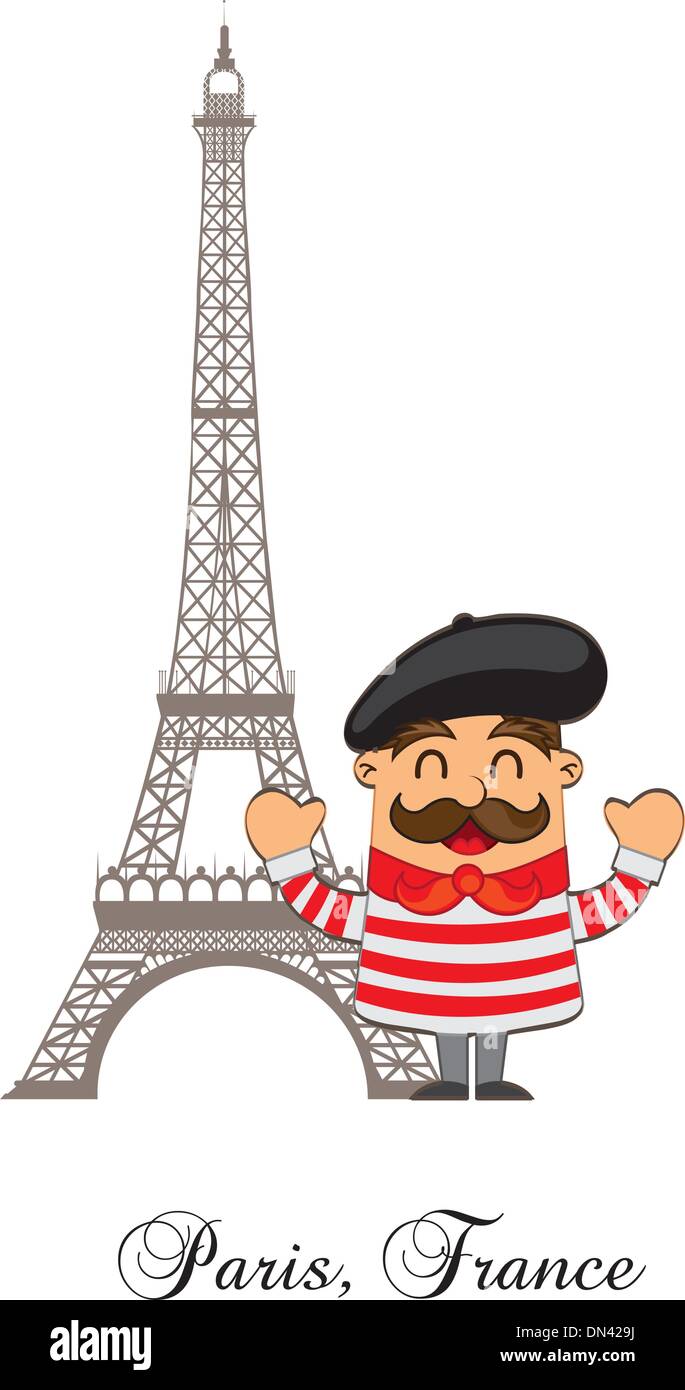 French beret character hi-res stock photography and images - Alamy