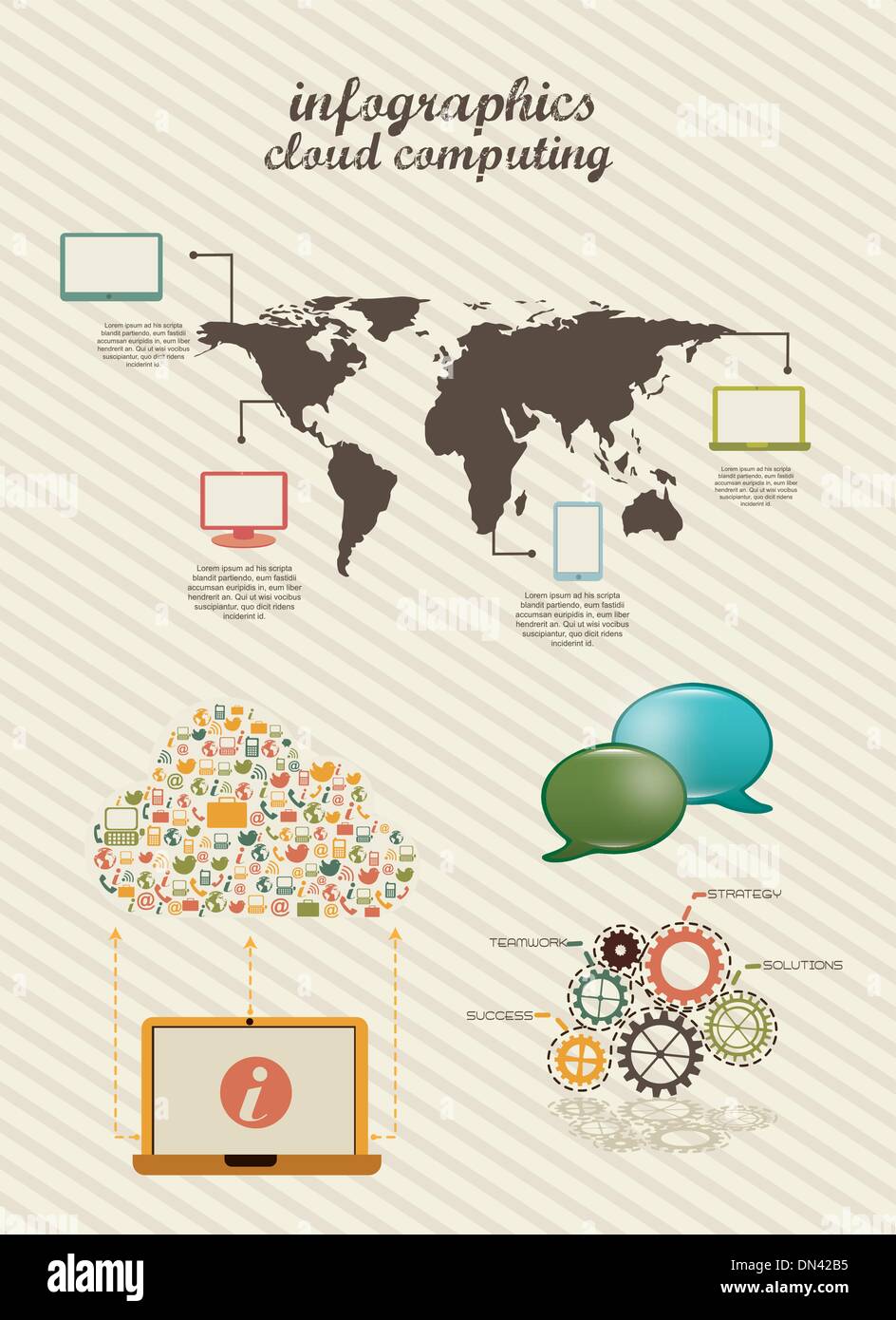 Infographic chart infochart laptop hi-res stock photography and images ...
