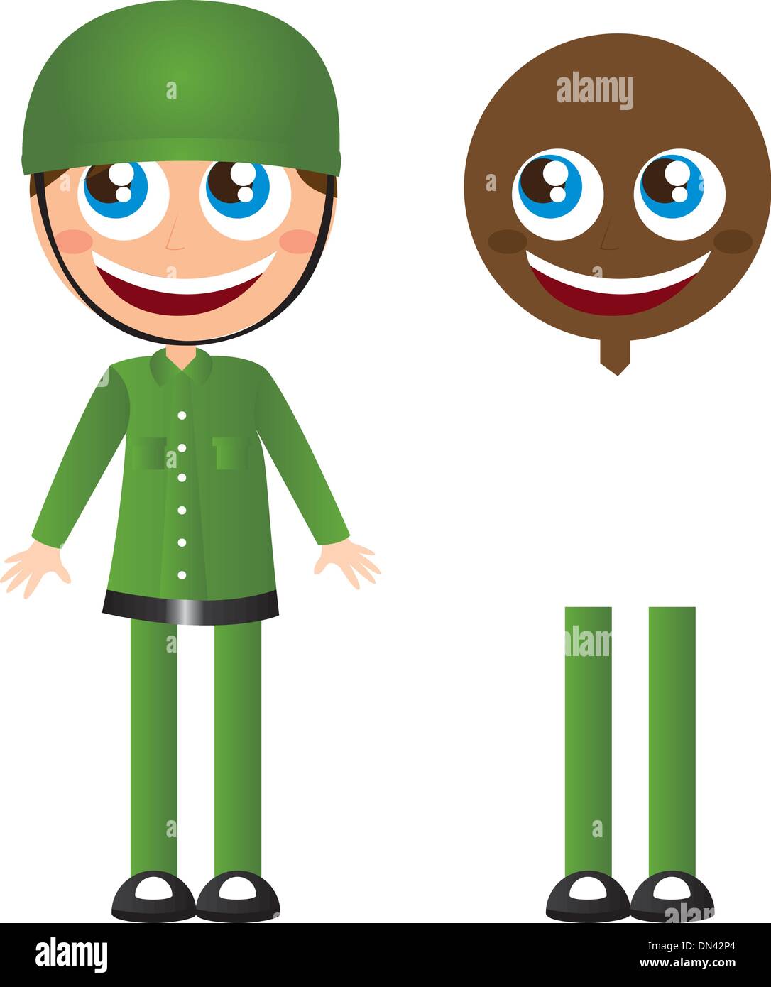 Cartoon illustration army soldier boy High Resolution Stock Photography ...