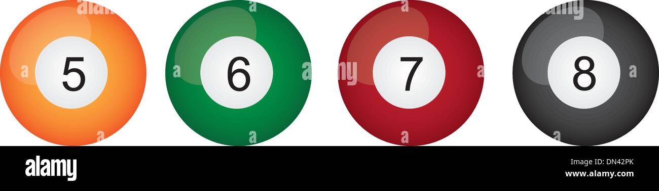 Six red balls Stock Vector Images - Alamy