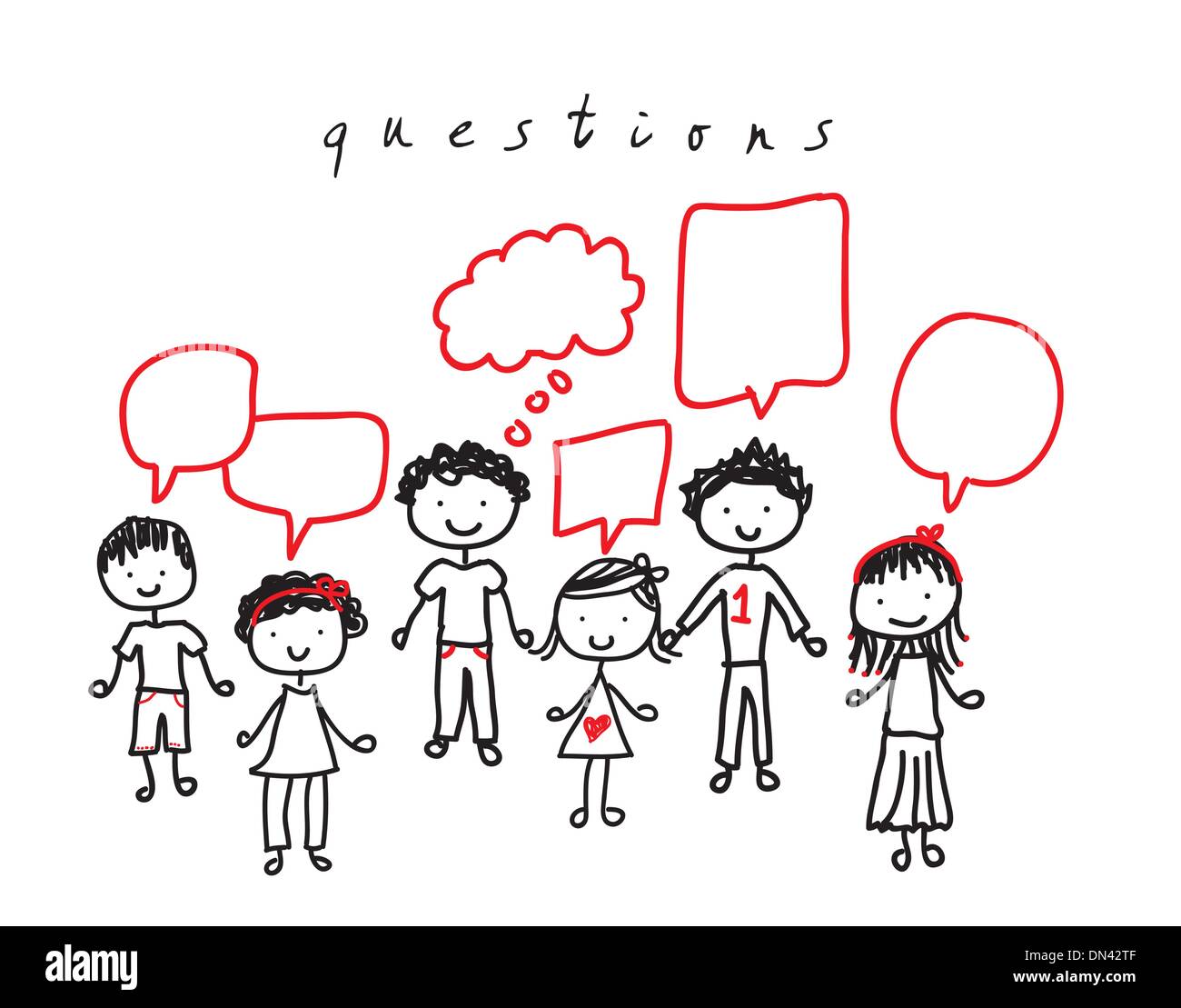 Questions drawing hi-res stock photography and images - Alamy