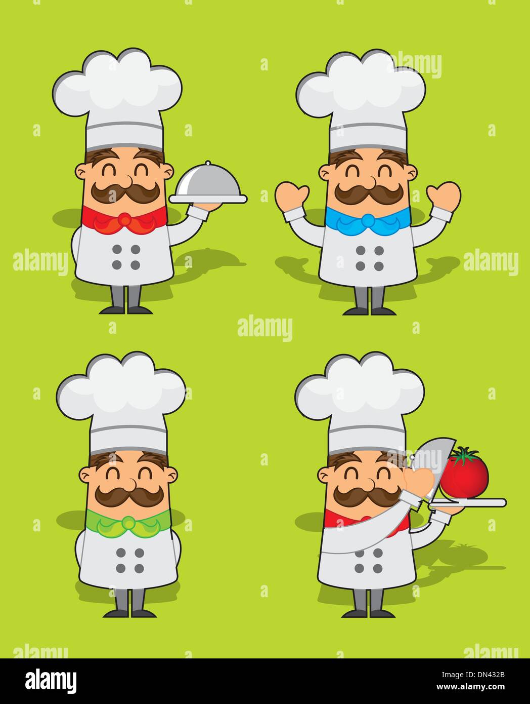 Cartoon italian chef mustache hi-res stock photography and images - Alamy