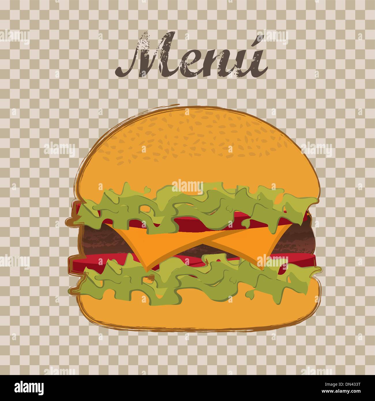 Burger vector vectors hi-res stock photography and images - Alamy