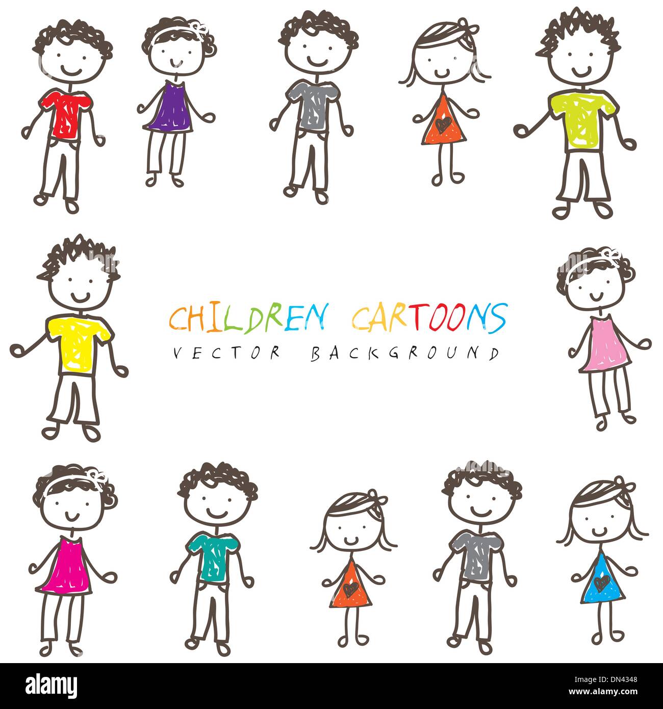 Cartoon kinder hi-res stock photography and images - Alamy