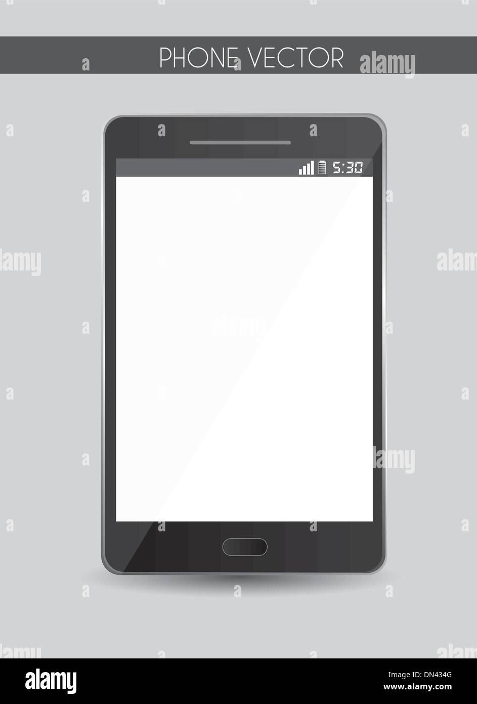 Black blank phone Stock Vector Images - Alamy