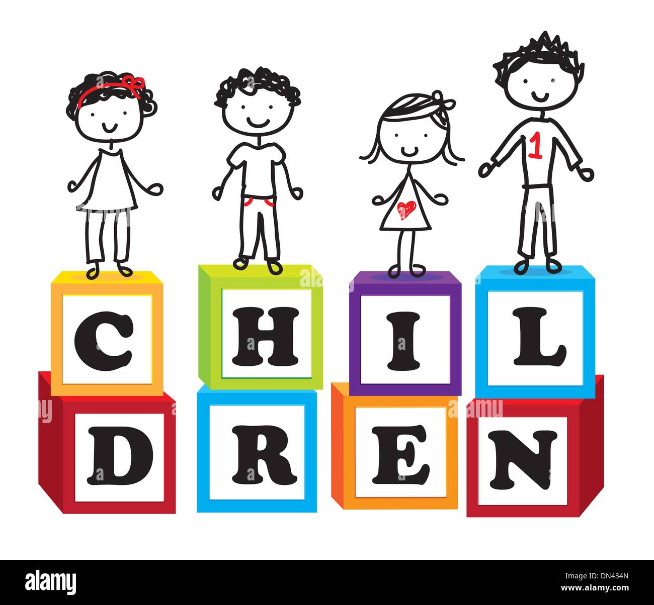 Children words Stock Vector Images - Alamy