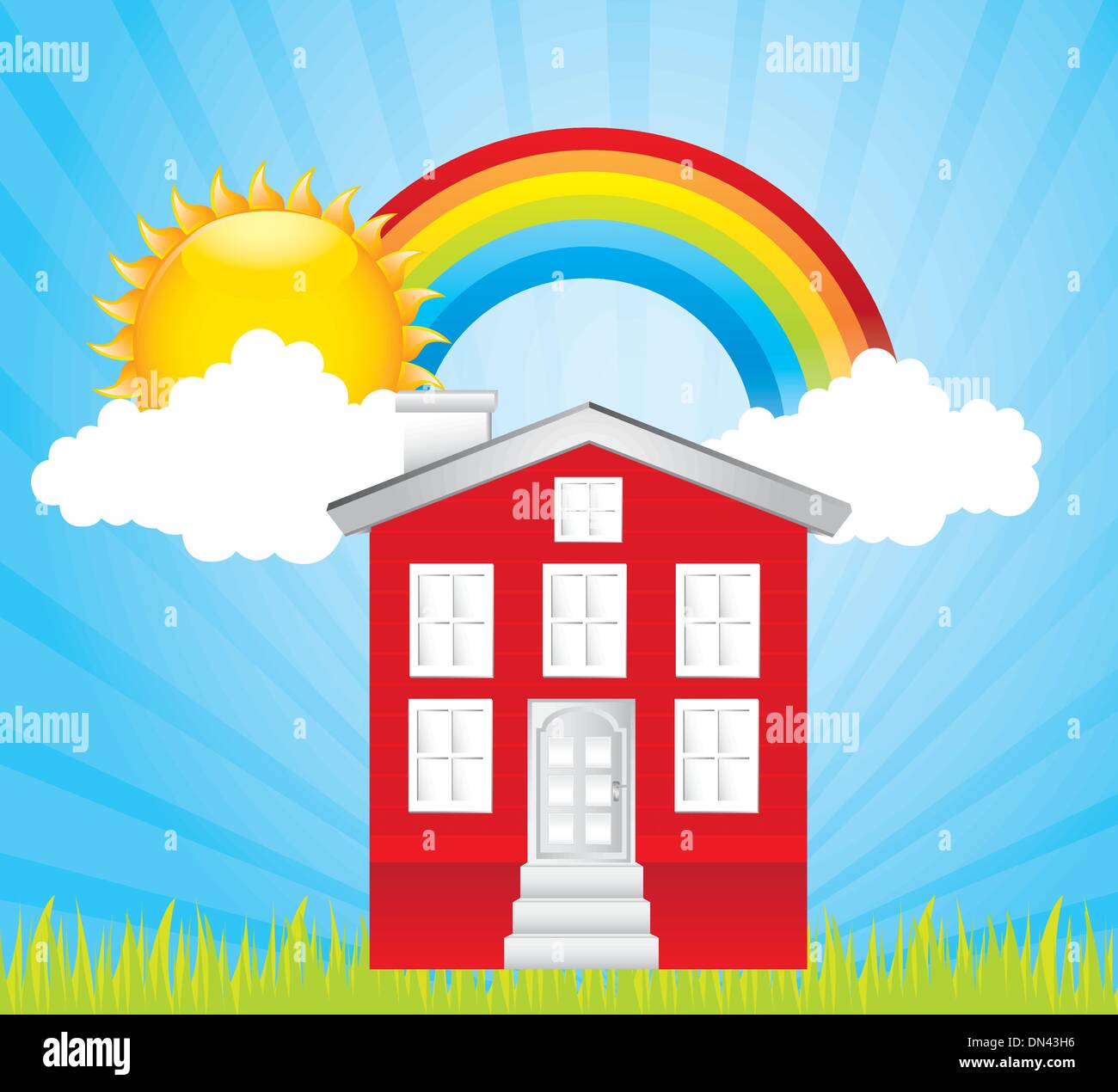 Contemporary landscape art Stock Vector Images - Alamy