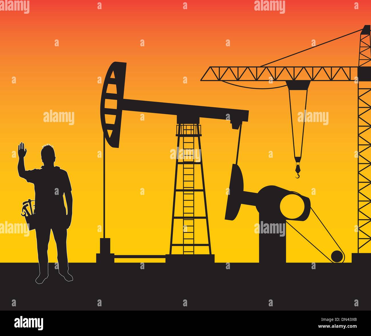 Pump oil Stock Vector Images - Alamy