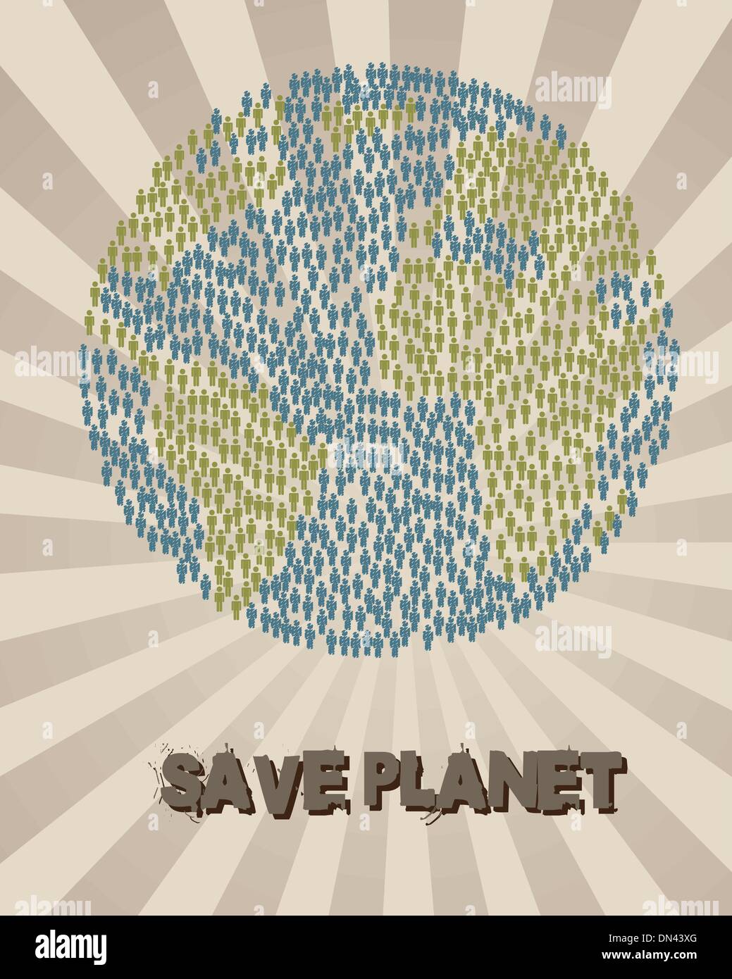 Save mankind Stock Vector Images - Alamy
