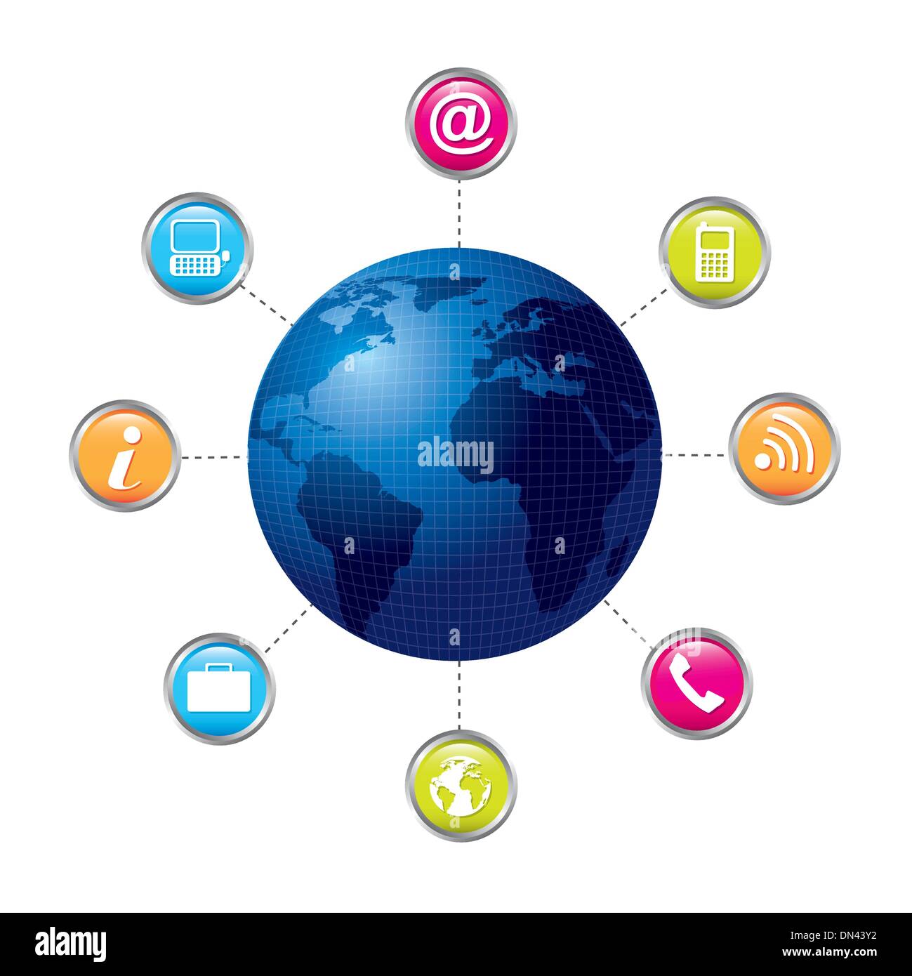 Confirmation of communication Cut Out Stock Images & Pictures - Alamy