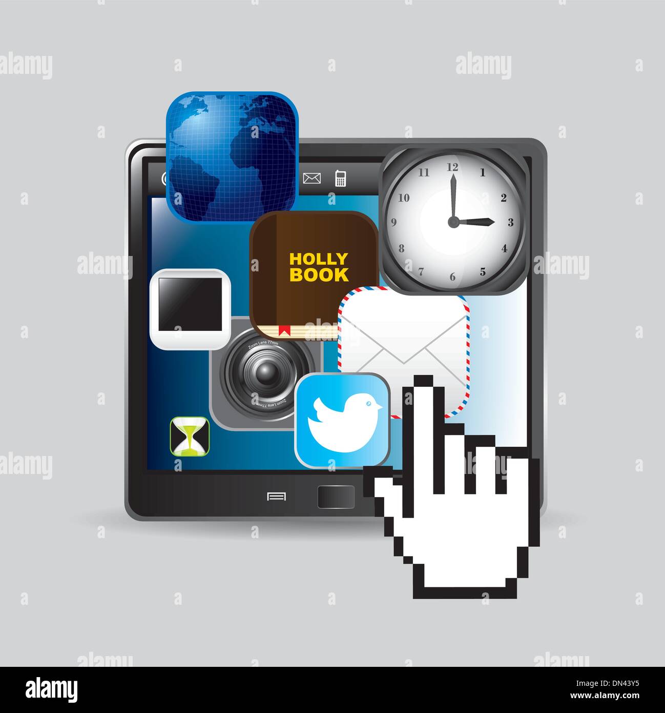 Tablet application Stock Vector Images - Alamy