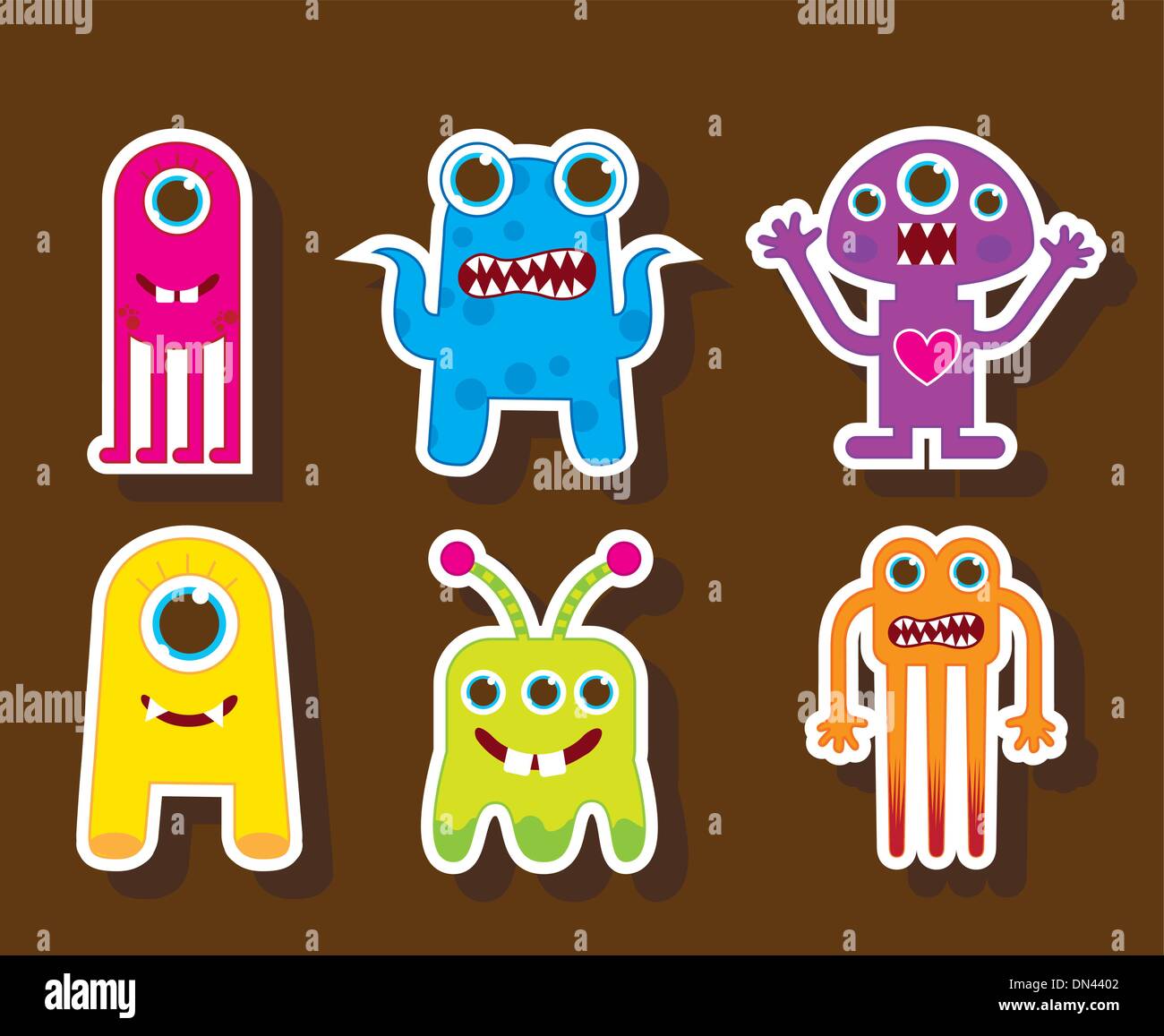 Cute monsters hi-res stock photography and images - Alamy