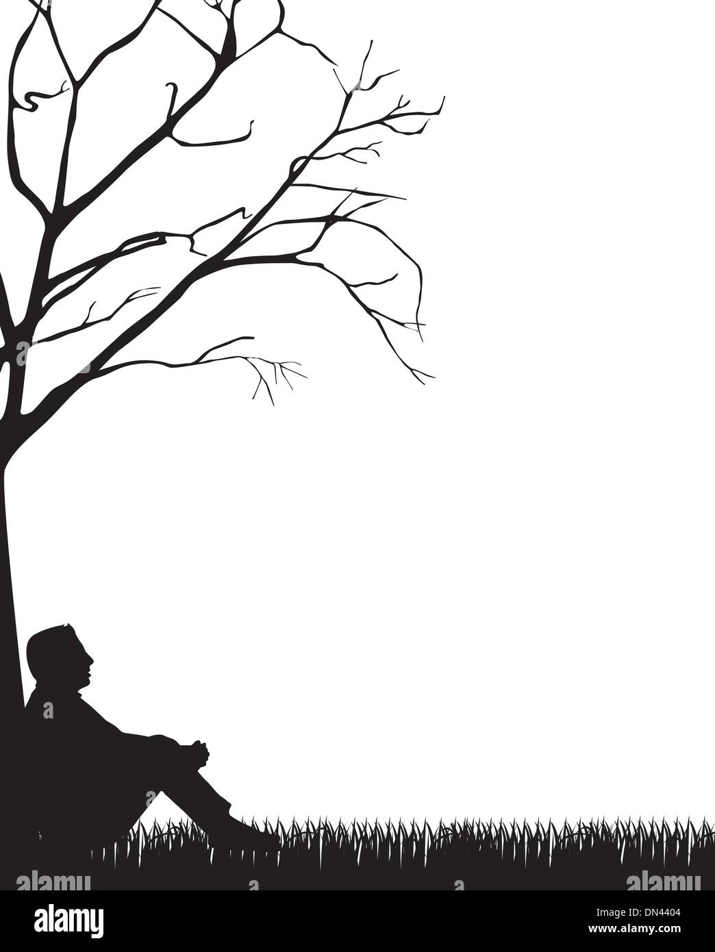man sitting silhouette Stock Vector Image & Art - Alamy