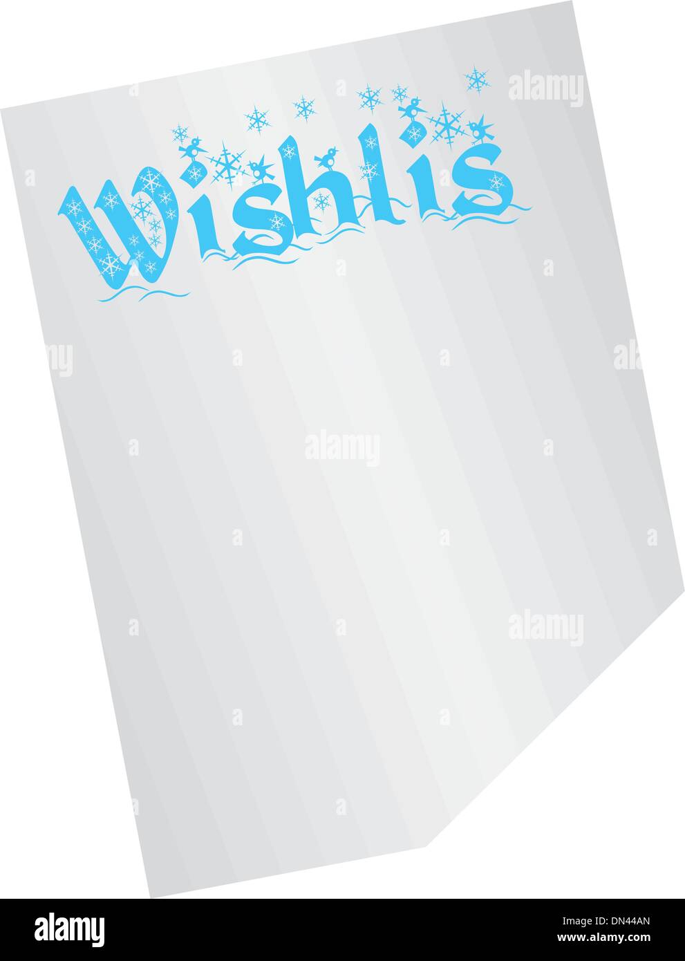 Wishlist vector vectors hi-res stock photography and images - Alamy