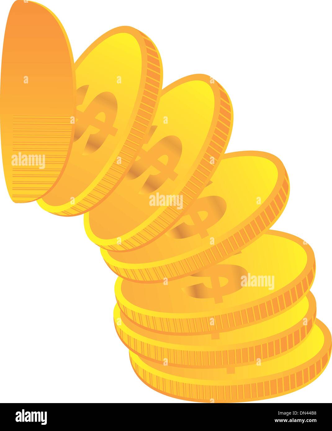 Blank golden coins hi-res stock photography and images - Alamy