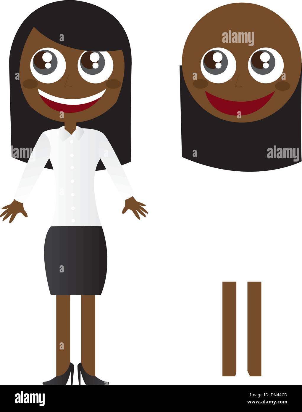 Cartoon woman crossed arms Stock Vector Images - Alamy