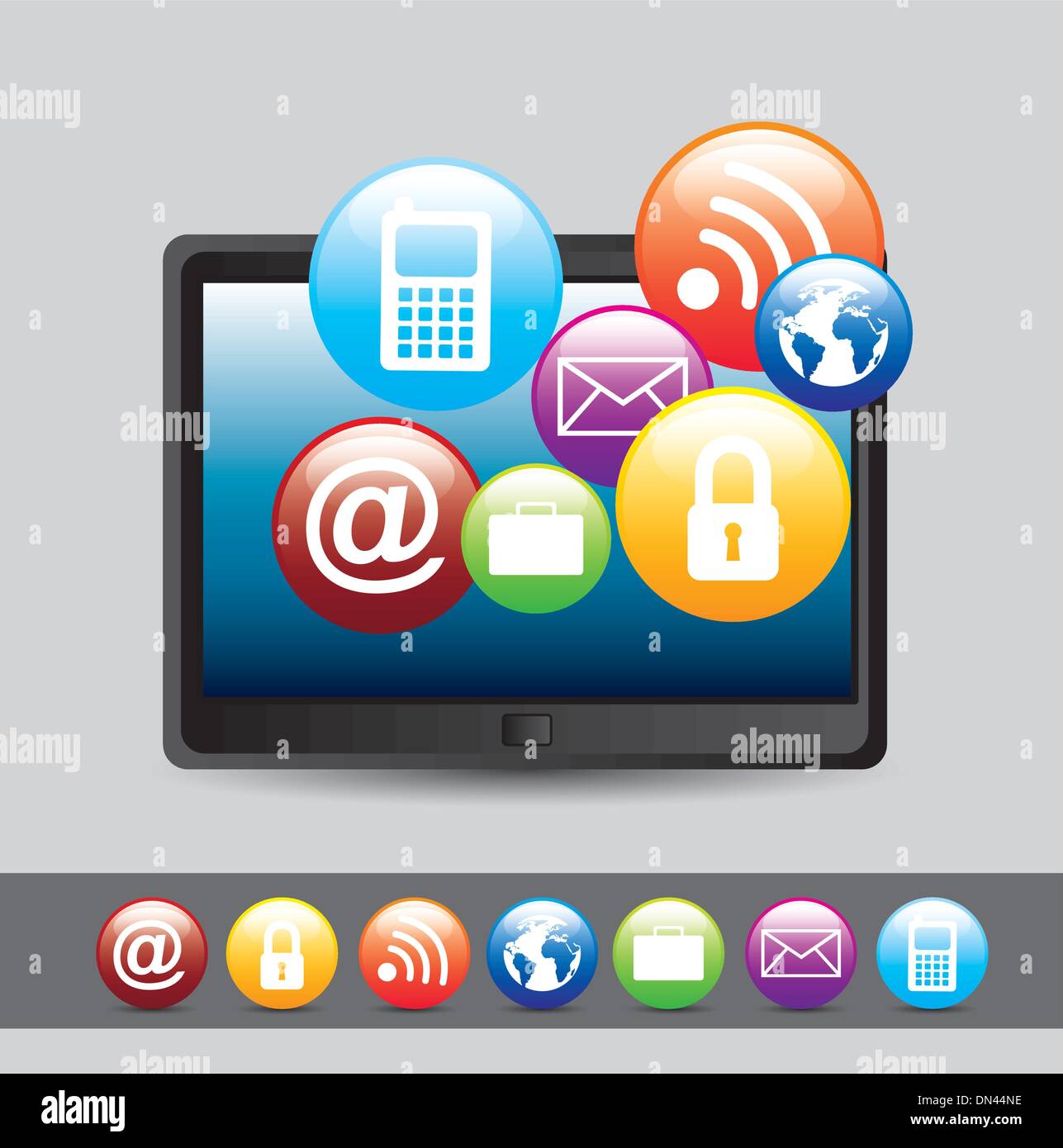 Tablet computer Stock Vector Images - Alamy