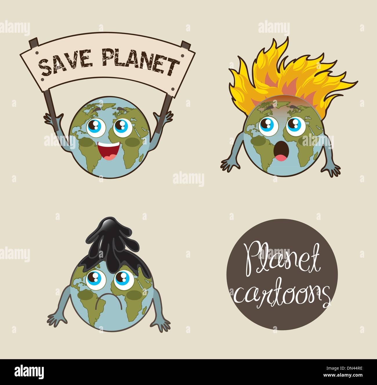 Planet cartoon hi-res stock photography and images - Alamy