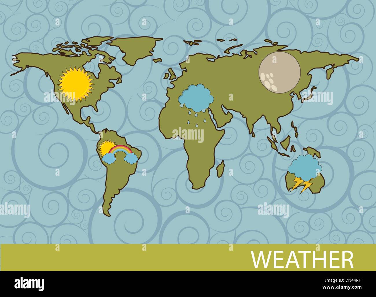 Weather forecast vintage Stock Vector Images - Alamy