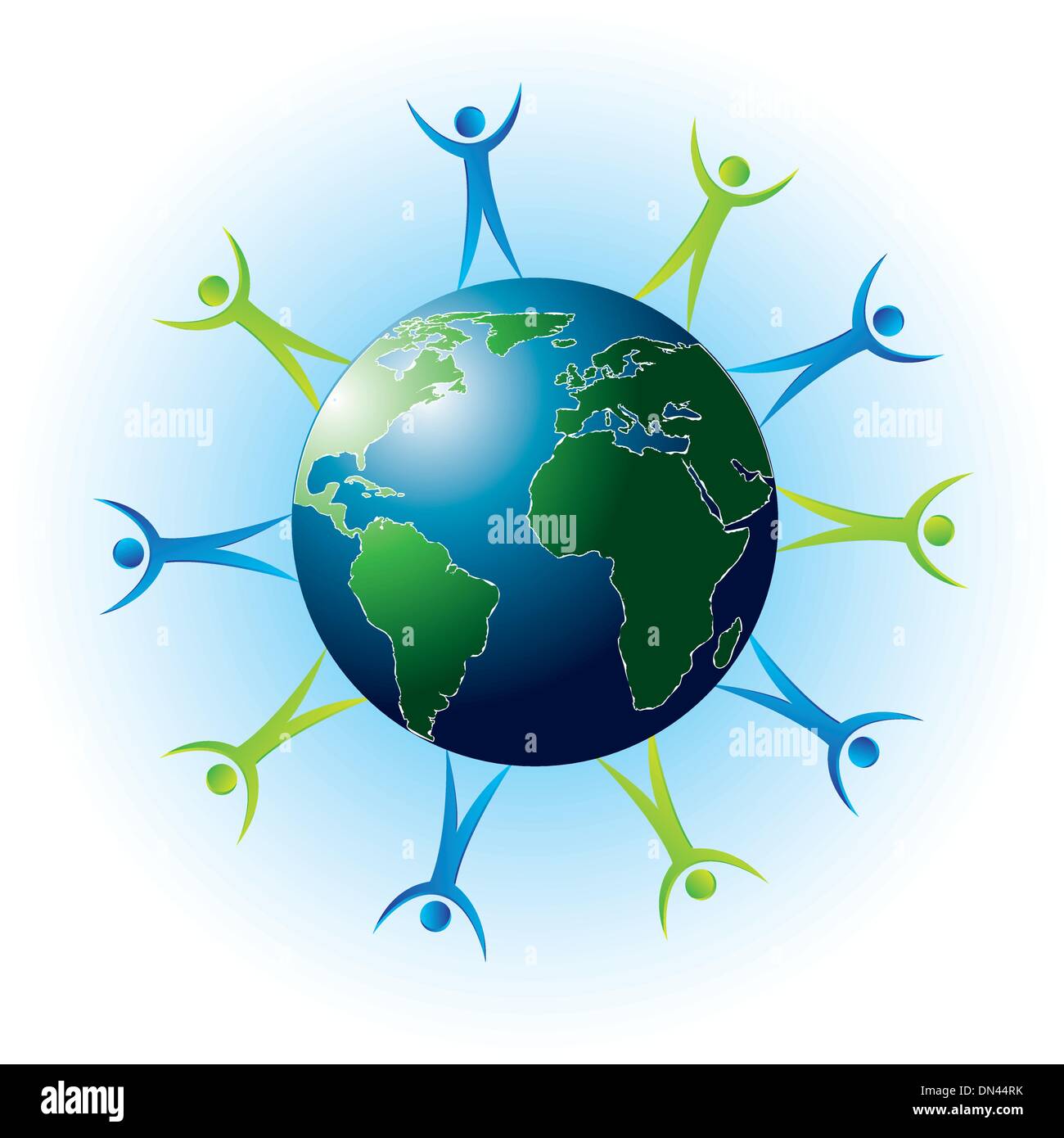 Teamwork concept nature Stock Vector Images - Alamy