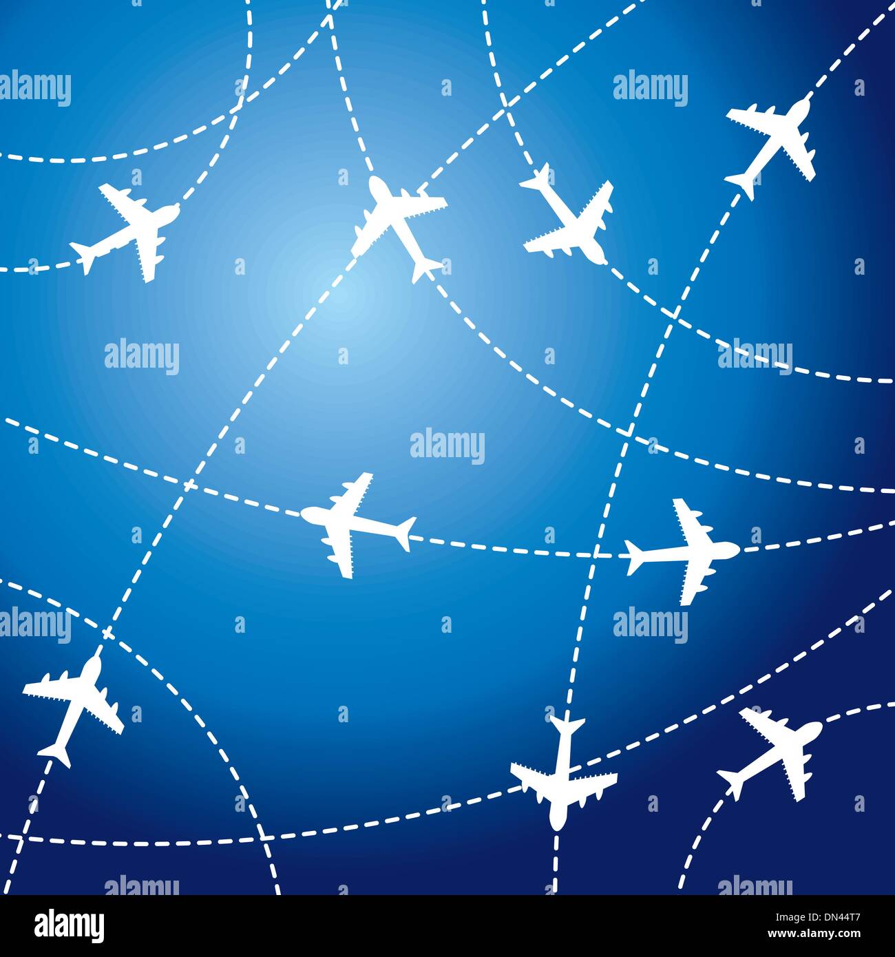 Airplane trace Stock Vector Images - Alamy