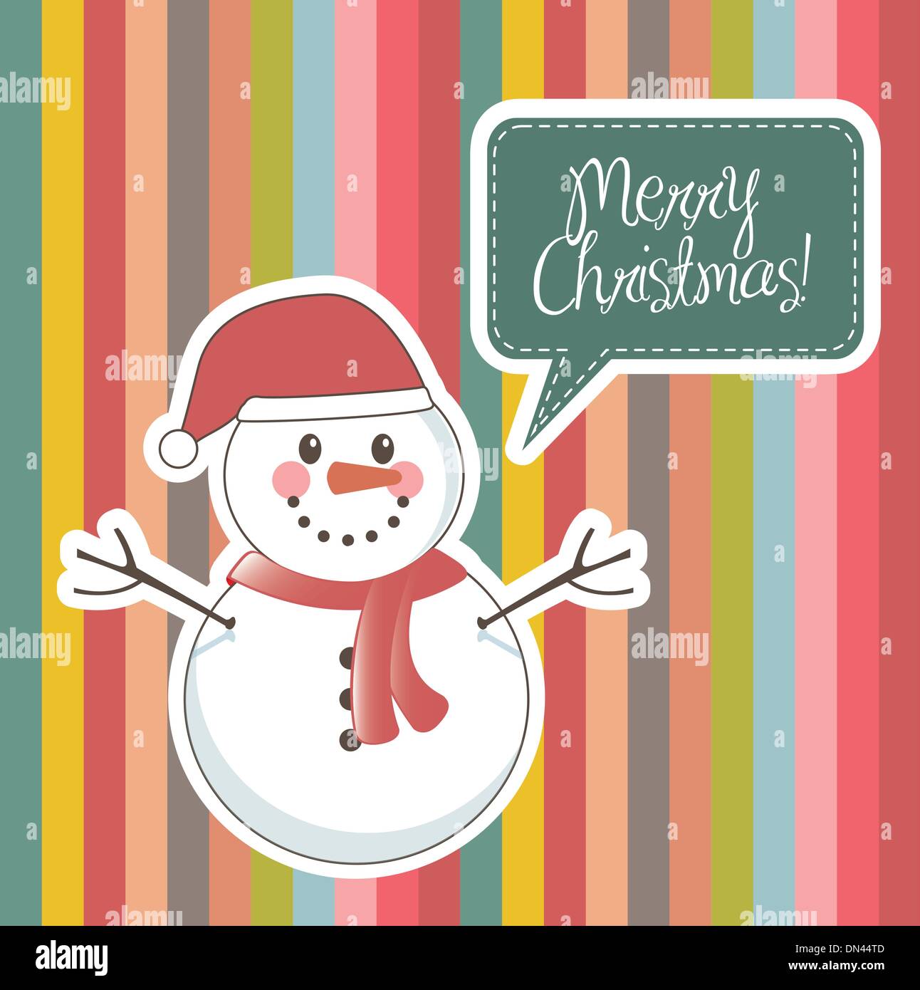 Merry christmas card hands Stock Vector Images - Alamy